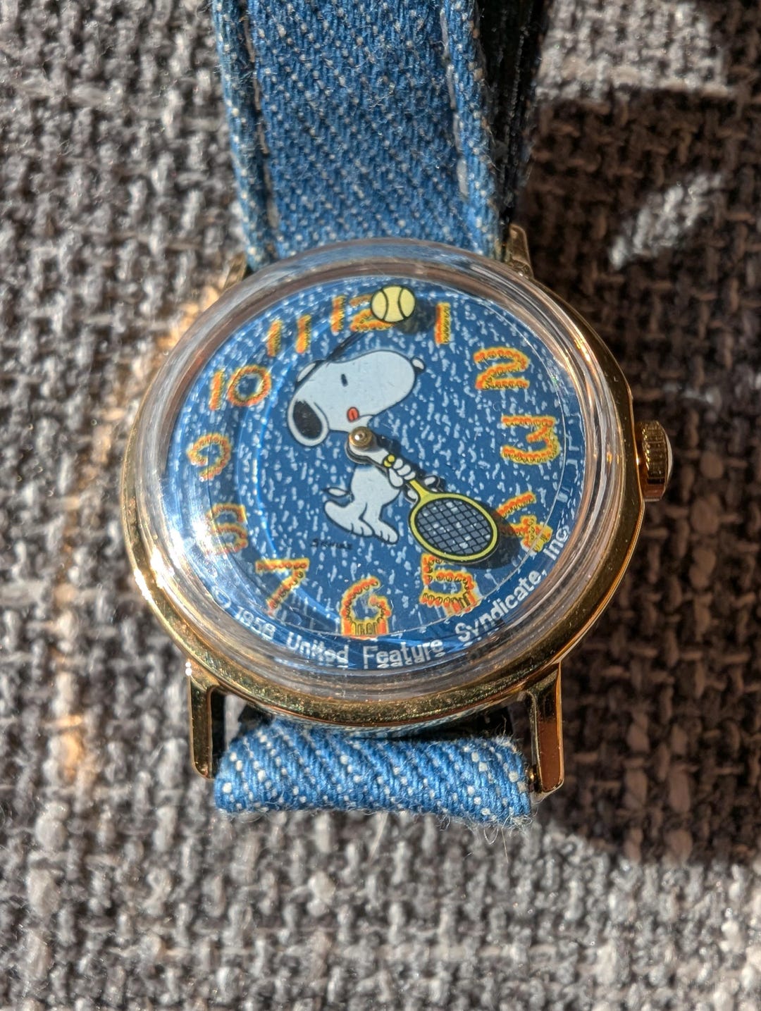 1958 Timex Snoopy Tennis Wrist Watch Charles Shultz Peanuts High ...