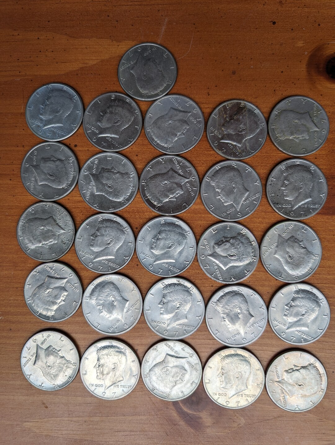 Seventy One Nice 1971-1974 Kennedy Half Dollars Collectible USA Coin 71 ...