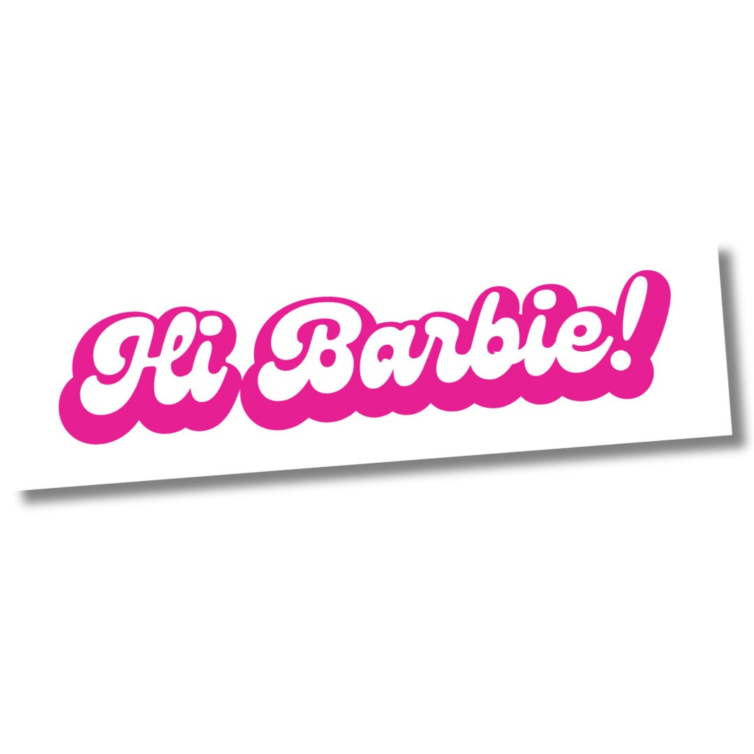 Barbie Bumper Sticker Vinyl Decal Humour Pink Car Sticker - Etsy