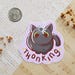 Thinking Thonking Cat Sticker | Loading Icon | Sticker for Waterbottle ...