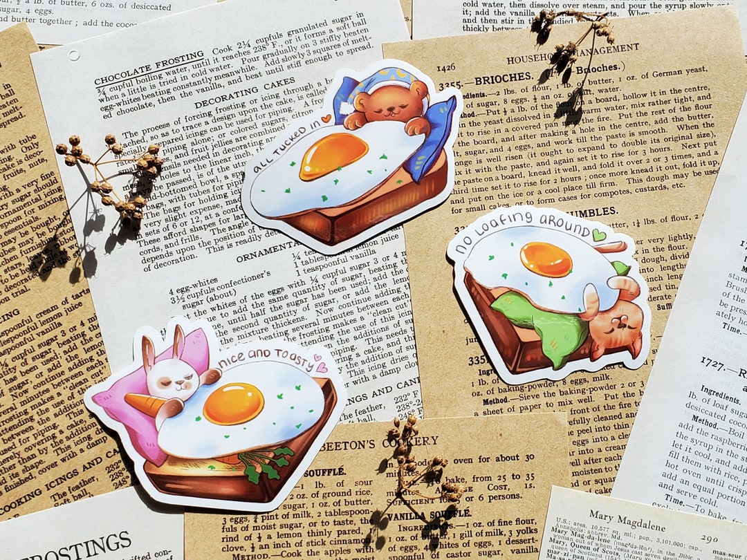 Animal Breadtime Vinyl Sticker | Gift for Foodies, Dog Parents, Cat ...