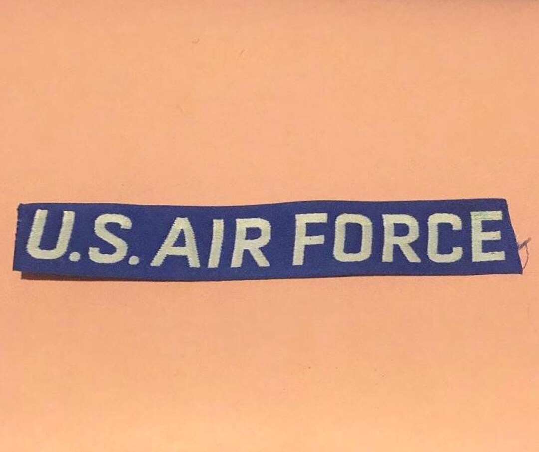 Blue and White U.S. AIR FORCE Name Tag/ Patch - Etsy