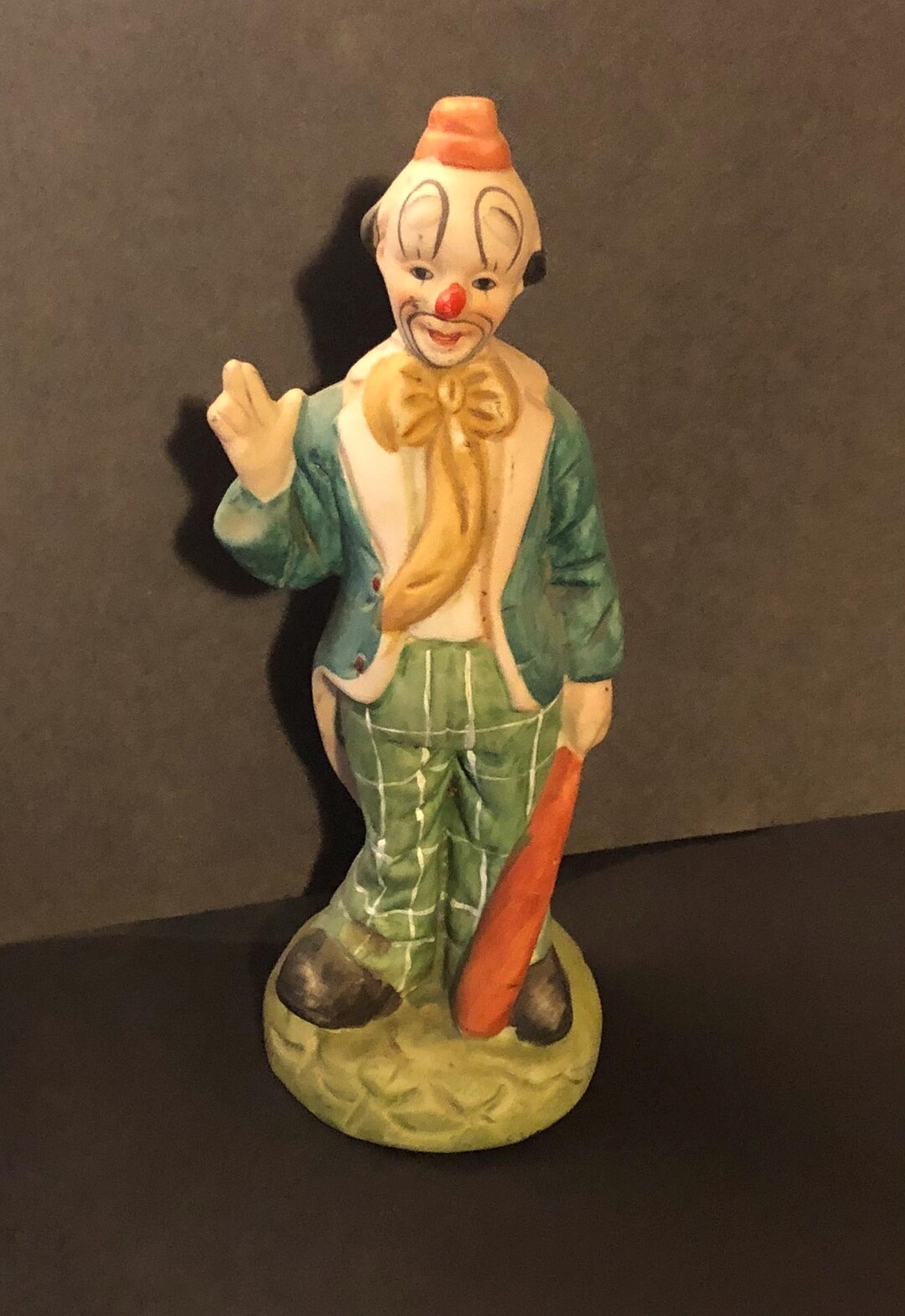 Vintage Ceramic Clown Figurine - Etsy