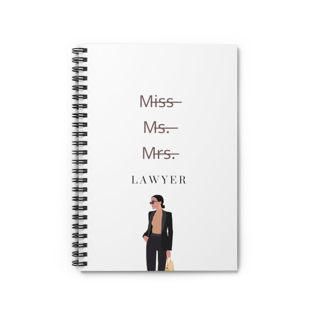 Spiral Notebook "miss, Mrs., Ms. - Lawyer", Journal, Organizer, Planner ...