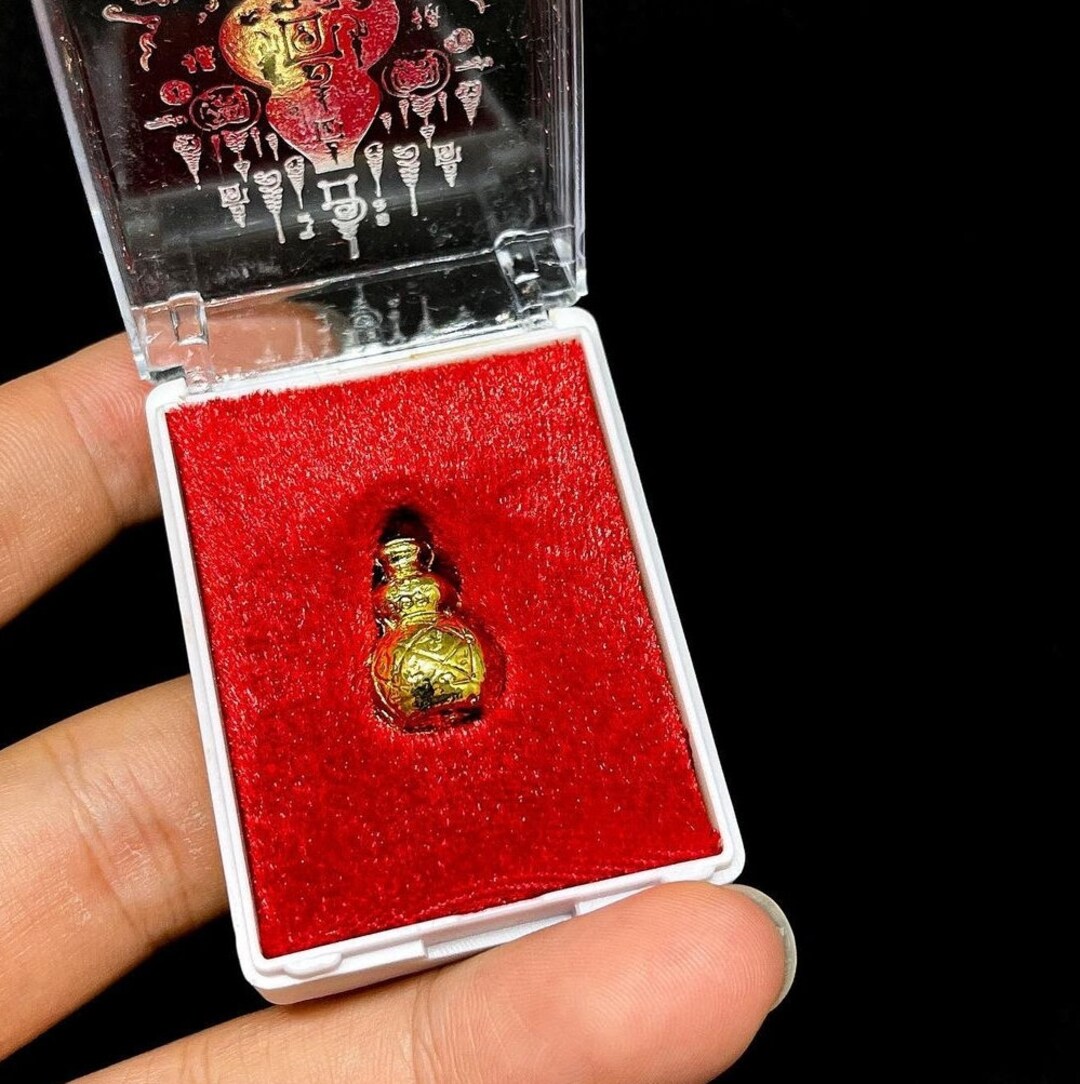 GOLDEN IAIKAI KUMANTHONG Amulet Ghostchild Talisman Haunted Great Luck ...