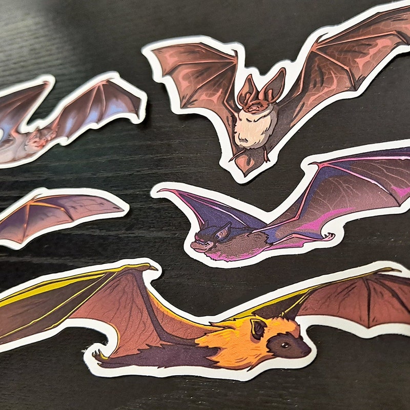 Halloween Bat Stickers - Etsy