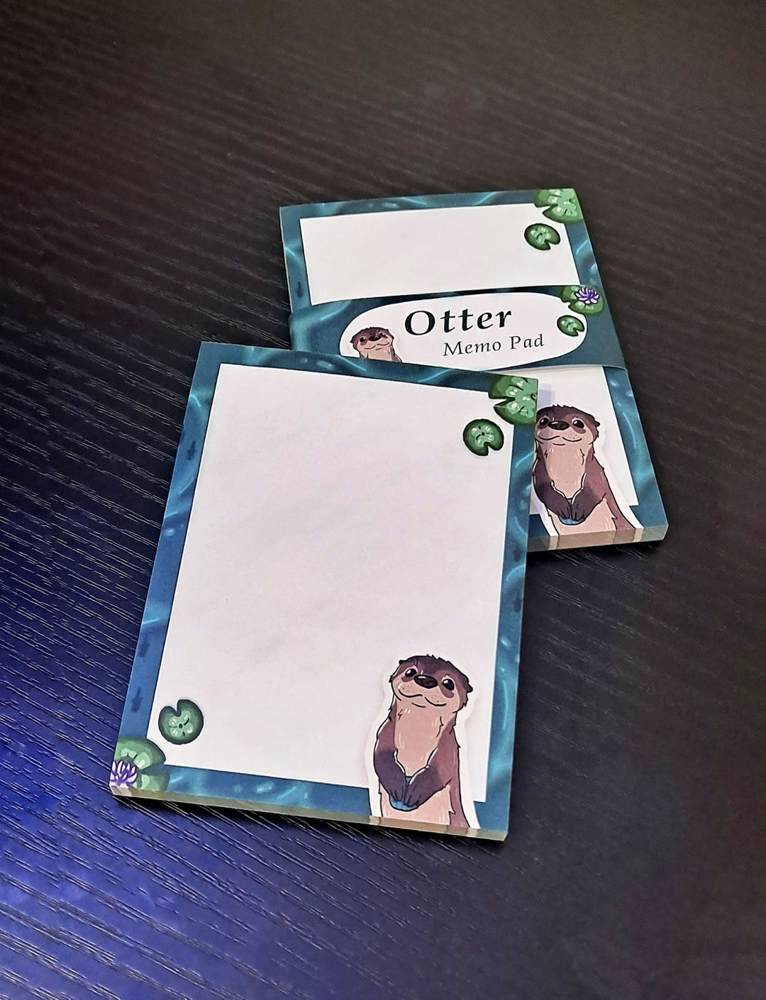 Cute River Otter Notepad Memo Pad Stationary | 3x4 Tear Away Writing ...