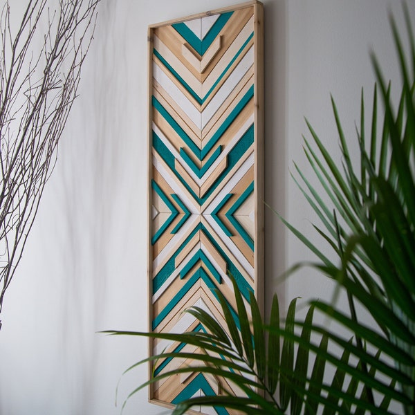 Teal Wood Decor - Etsy