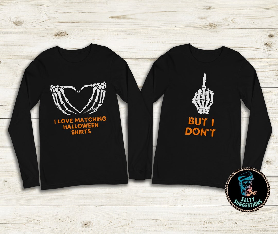Funny Couples Halloween Shirts Matching Halloween Party Etsy