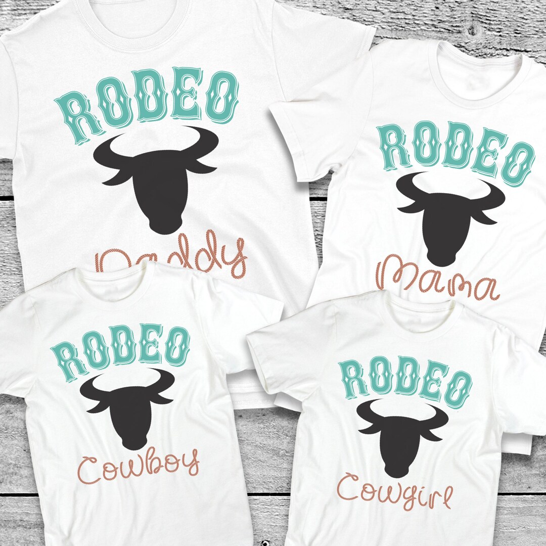 Rodeo Shirts Family Rodeo Matching Tshirt, Family Rodeo Shirt, Cowgirl ...