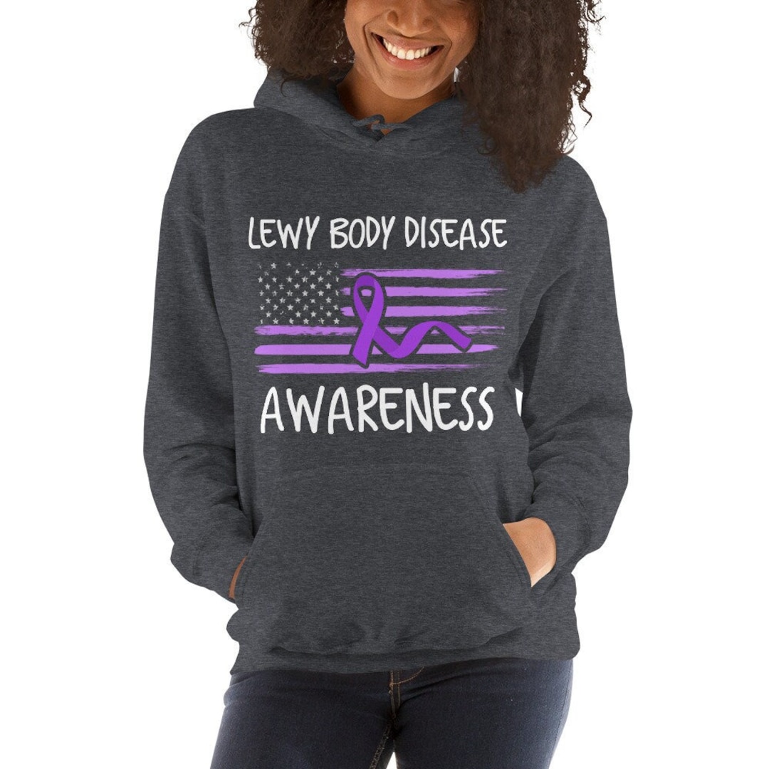Lewy Body Dementia Hoodie - Lewy Body Dementia Awareness, Dementia ...