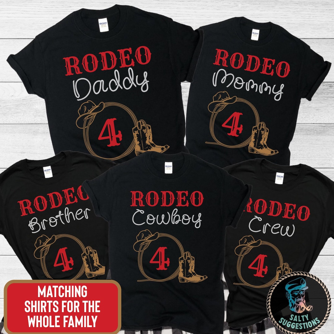 Rodeo Birthday Tshirts, Kids Rodeo Shirt, Family Matching Rodeo Shirts ...
