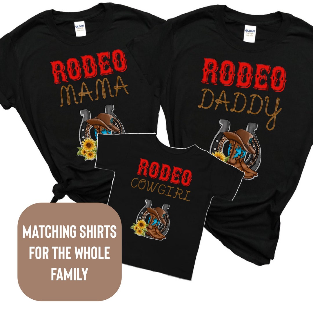 Family Matching Rodeo Shirts Rodeo Matching Shirts, Family Rodeo Shirt ...