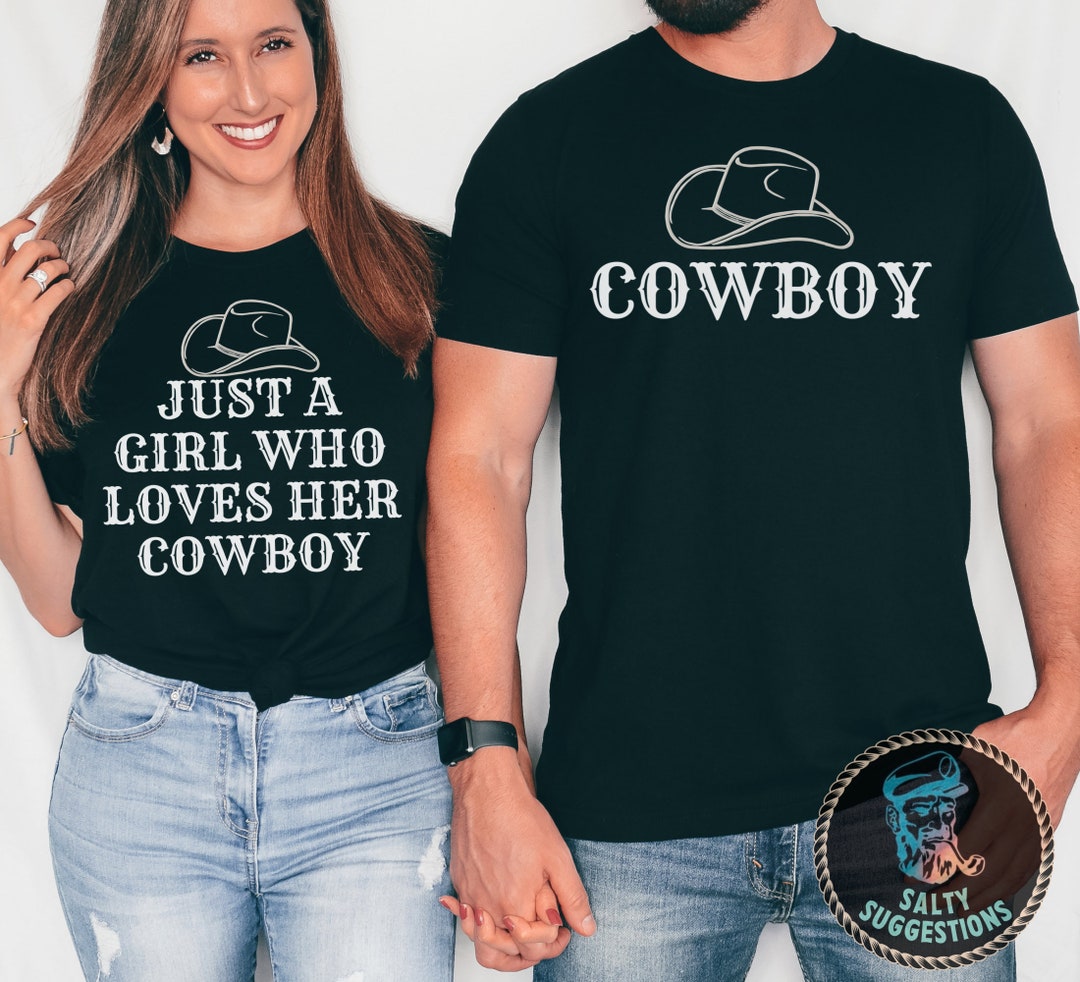 Couples Western Tshirts, Country Couple Shirts, Cowboy Matching Shirt ...