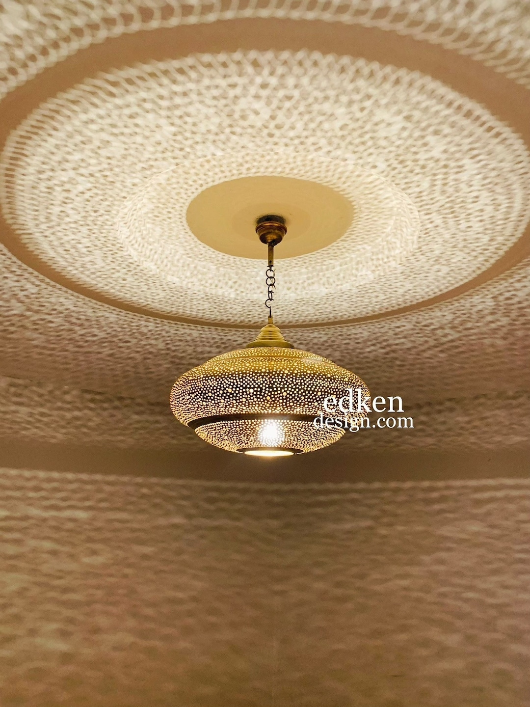 Moroccan Brass Ceiling Lamp, Moroccan Ceiling Lamp, Moroccan Lamp ...