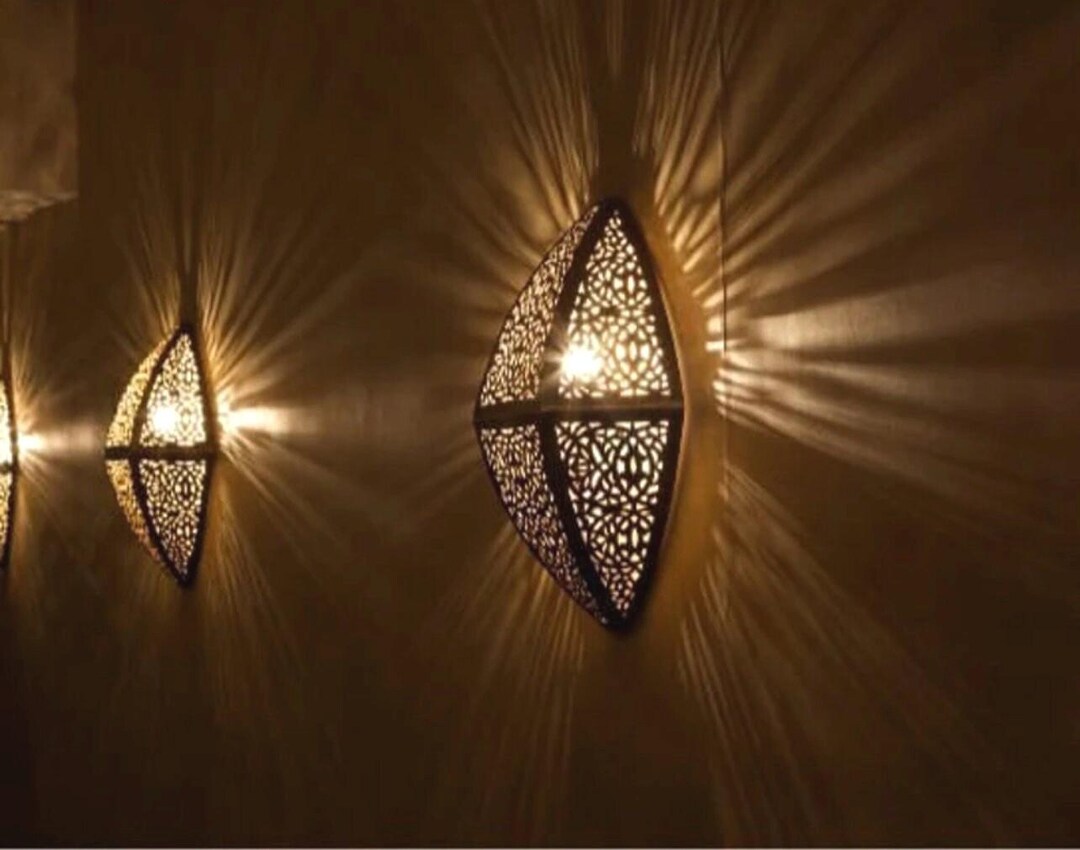 Set of 2 Wall Sconce Light , Moroccan Wall Lamp, Moroccan Wall Lights ...
