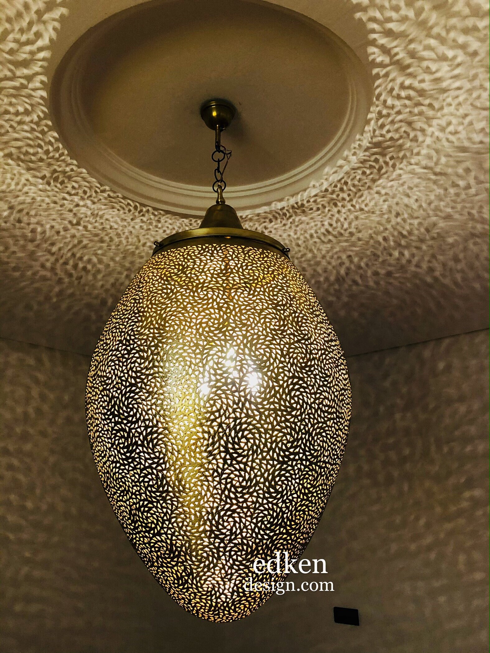 The Large Moroccan Lamp - Moroccan Lantern - Moroccan Decor - Pendant ...
