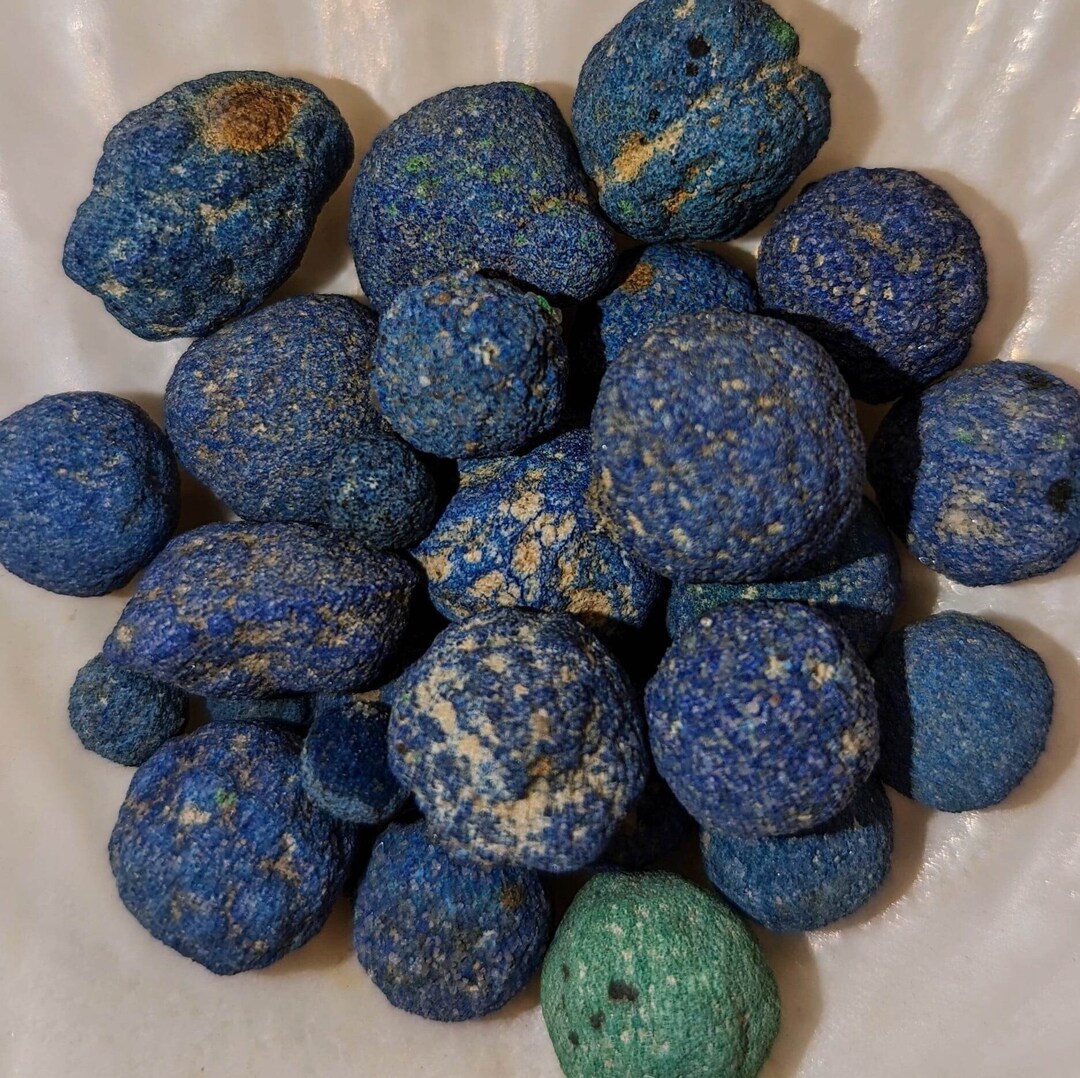 AZURITE "blueberries" ~ Raw Crystals ~ Azurite Nodules From Utah ...