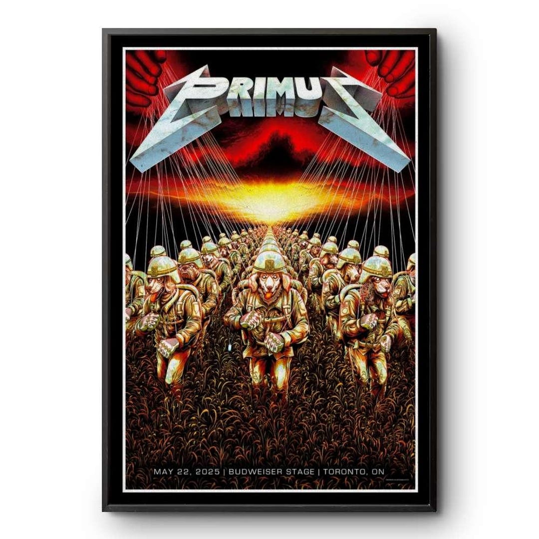 Primus Tour May 22 2025 Budweiser Stage Toronto, ON Poster - Etsy