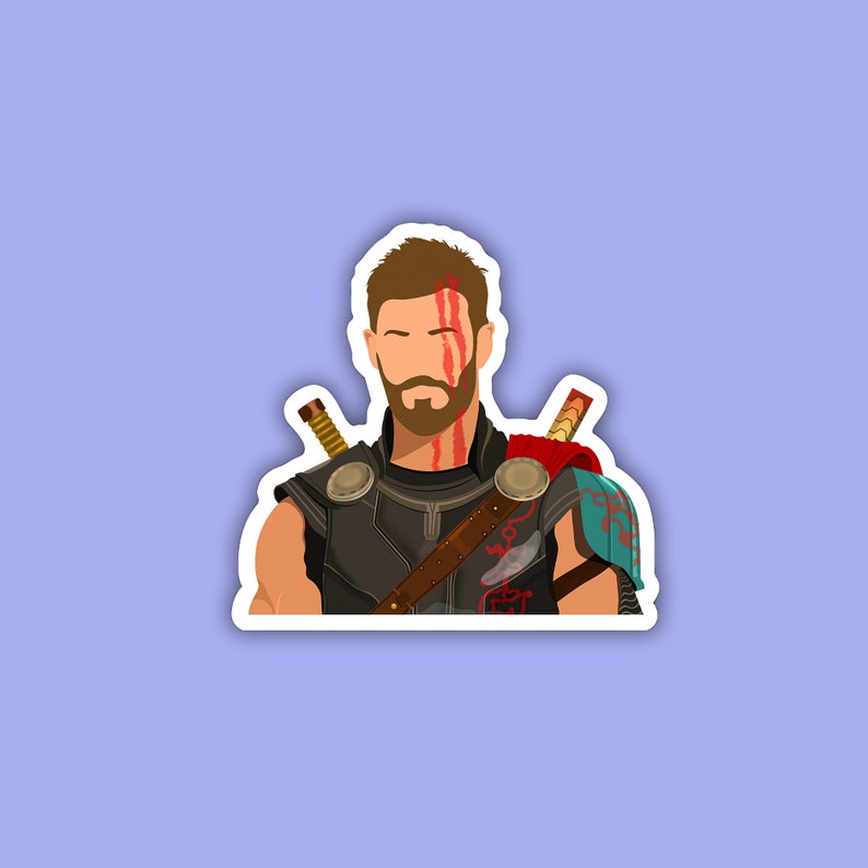 Thor Sticker Marvel Sticker Avengers Superhero Sticker | Etsy