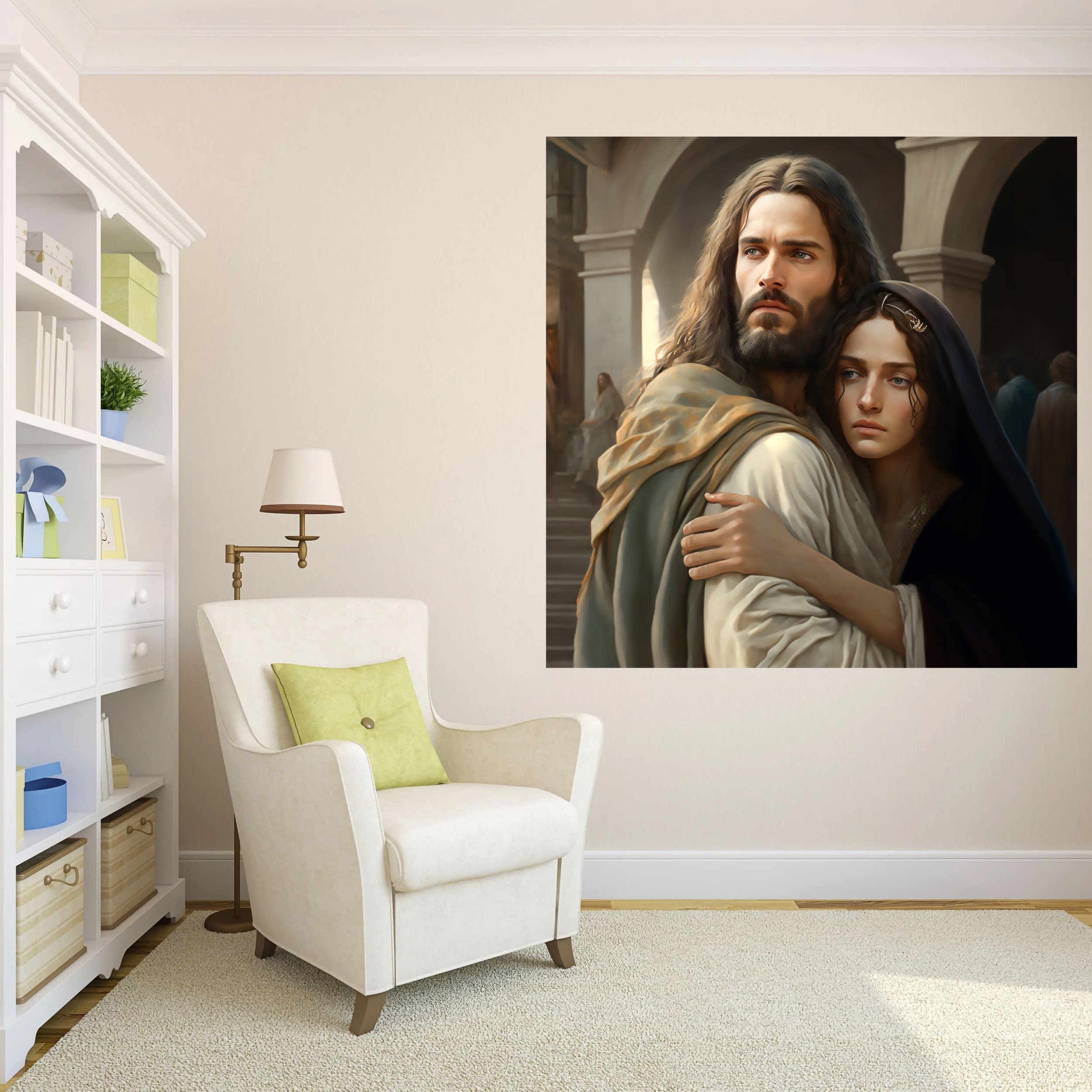 Jesus With Mary Magdalene - AI Generated - Etsy