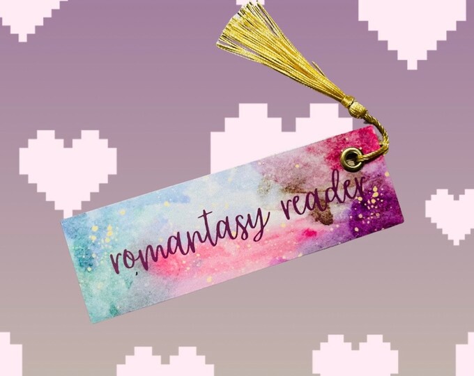 Romantasy Reader Bookmark / Watercolor Bookmark / Fantasy Merch ...