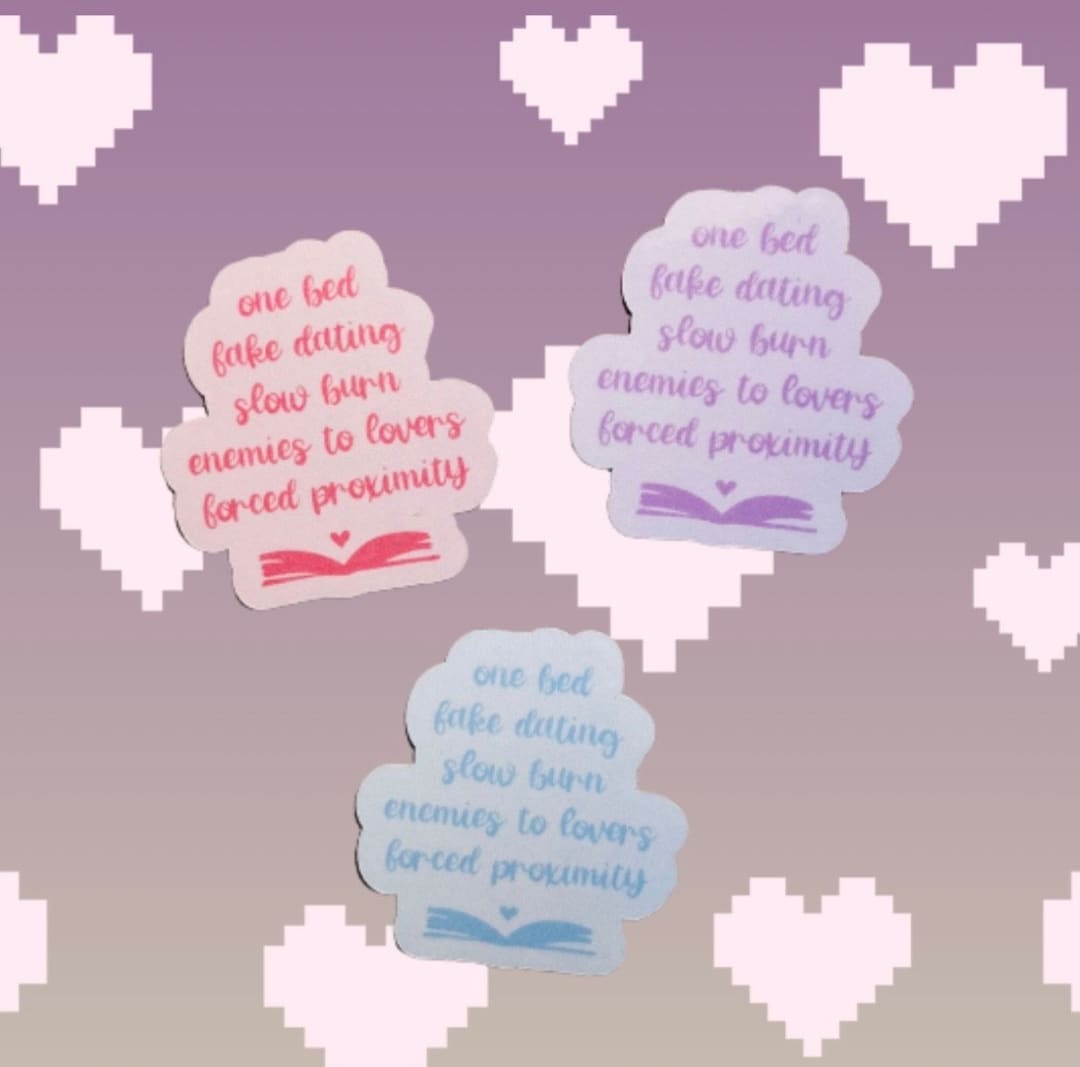 Pastel Romance Book Tropes Sticker / Romantasy Sticker / Book Trope ...