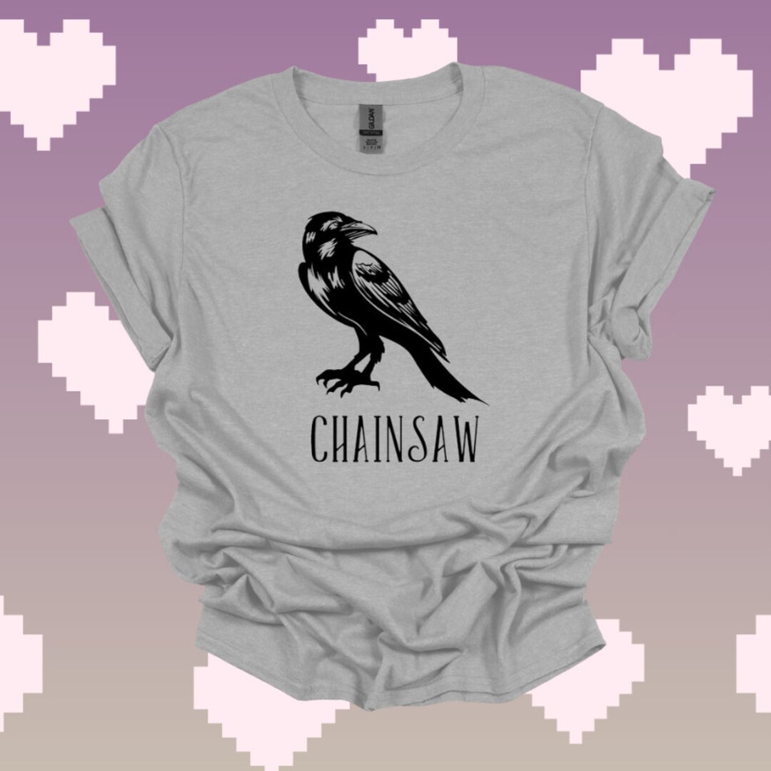Chainsaw Raven Tee / the Raven Boys Inspired Tshirt / the Raven Cycle ...