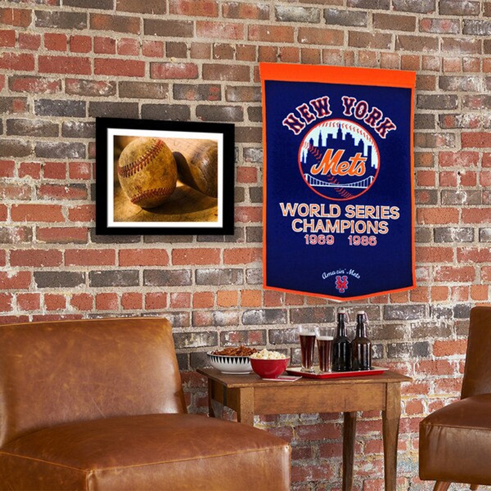 New York Mets Flag NY Mets MLB Indoor Outdoor Banner Flag | Etsy