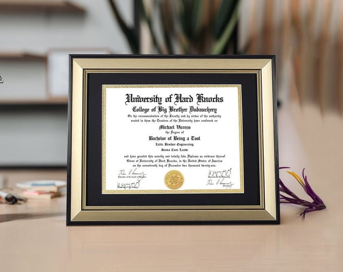 Novelty Diploma Custom and Personalized Novelty Certificate ...