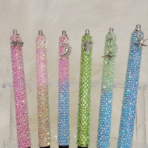 Custom Rhinestone Pen Inkjoy Gel Bling Pens Resin - Etsy
