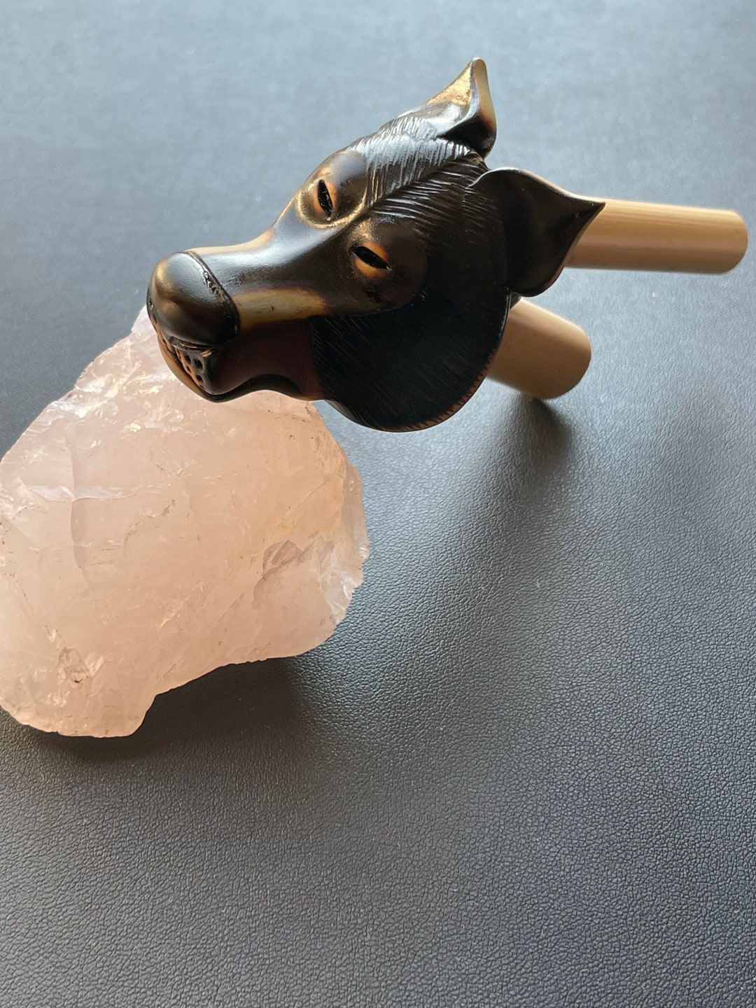 Wolf Kuripe Self Applicator for Rapé / Tabacco Snuff - Etsy