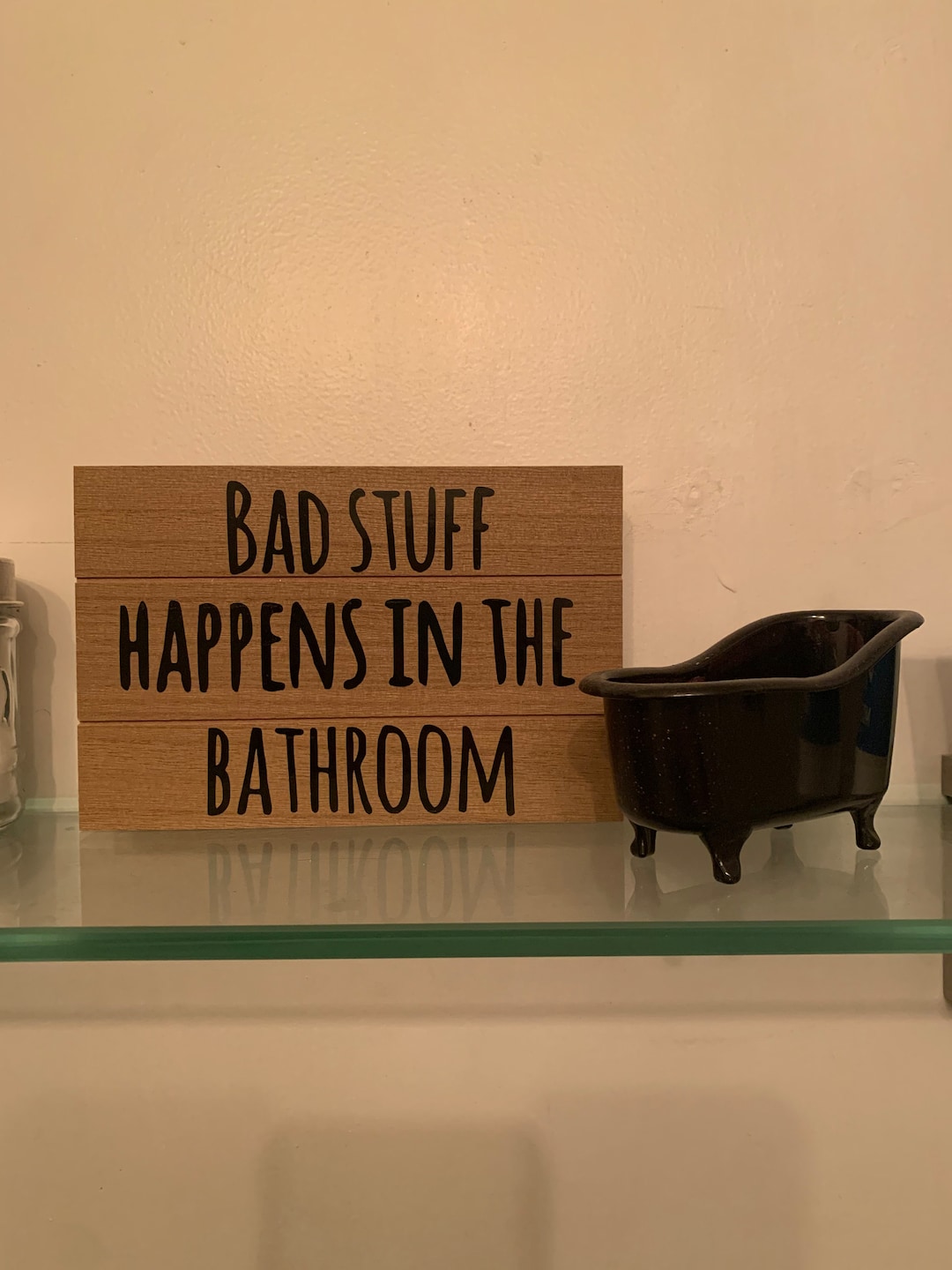 Bad Stuff Happens in the Bathroom Sign Bobs Burgers Decor - Etsy