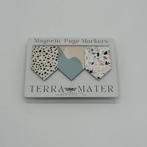 Minimalist Magnetic Page Marker Set | Magnetic Bookmark | Set of 3 Book ...