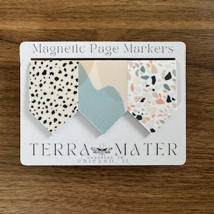 Minimalist Magnetic Page Marker Set | Magnetic Bookmark | Set of 3 Book ...