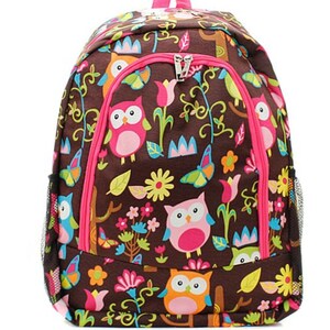 Owl Canvas Backpack, Personalized Backpack, Embroidered Backpack, Kids ...
