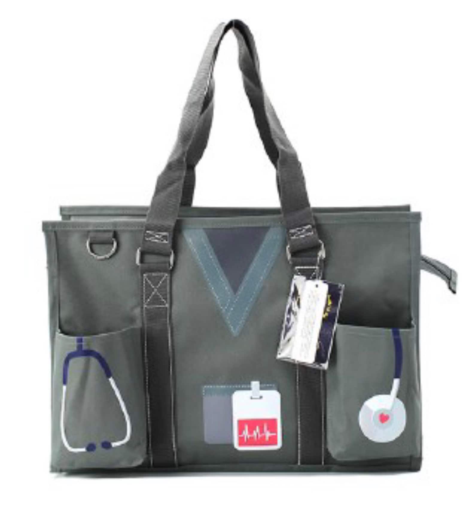 Nurse Tote Personalized Zippered Caddy Organizer Tote Bag - Etsy