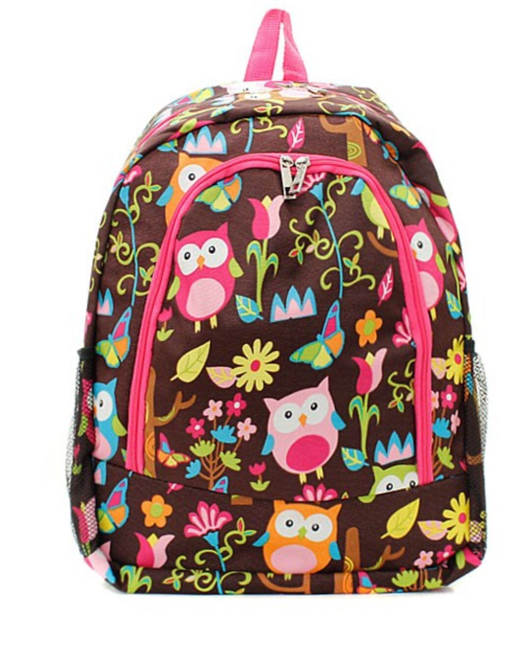 Owl Canvas Backpack, Personalized Backpack, Embroidered Backpack, Kids ...