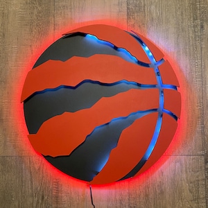 LED Toronto Raptors Logo. NBA. Man Cave. Arcade. - Etsy