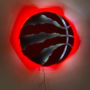 LED Toronto Raptors Logo. NBA. Man Cave. Arcade. - Etsy