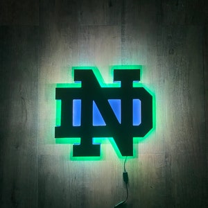 LED Notre Dame Sign. Bedroom, Man Cave, Arcade, Bar. - Etsy