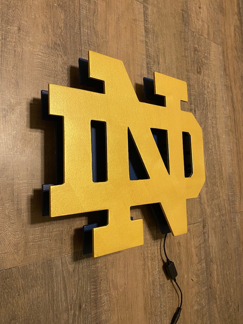 LED Notre Dame Sign. Bedroom, Man Cave, Arcade, Bar. - Etsy