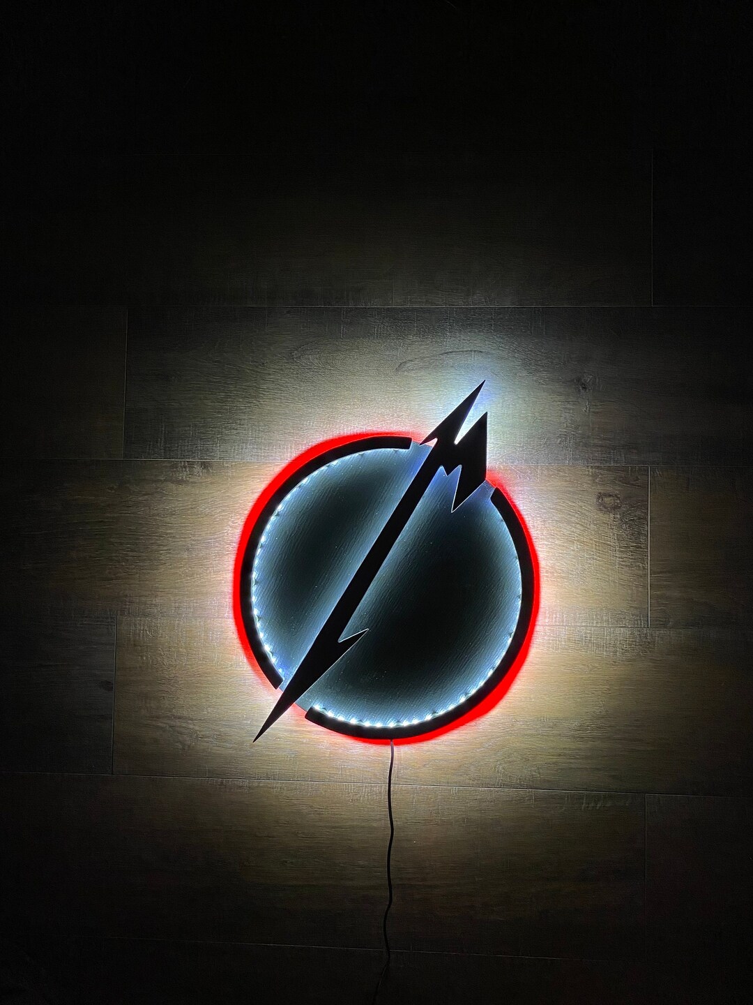 LED Metallica Sign. Bedroom, Man Cave, Arcade, Bar. - Etsy