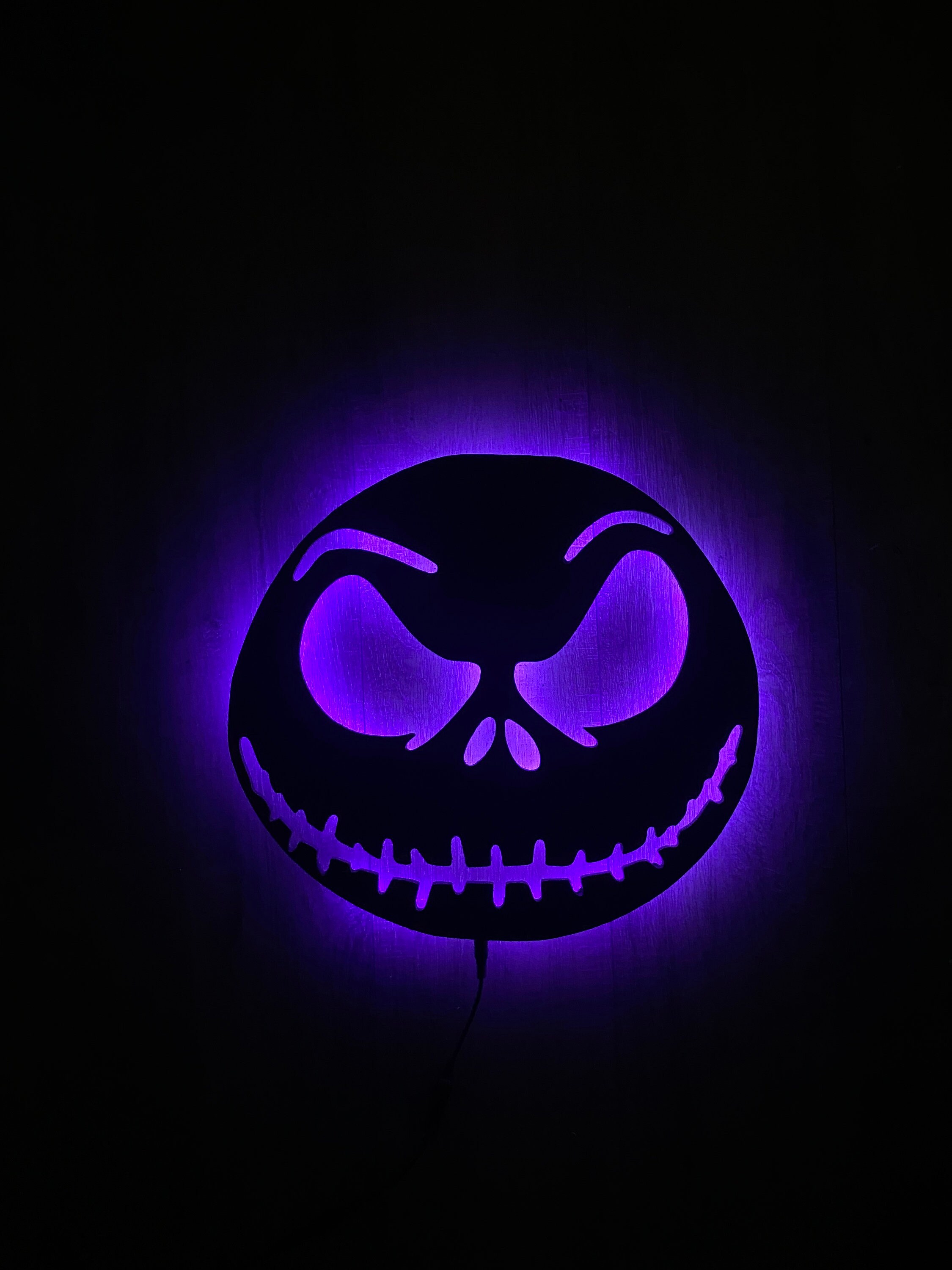 LED the Nightmare Before Christmas Sign. Man Cave. Arcade. - Etsy