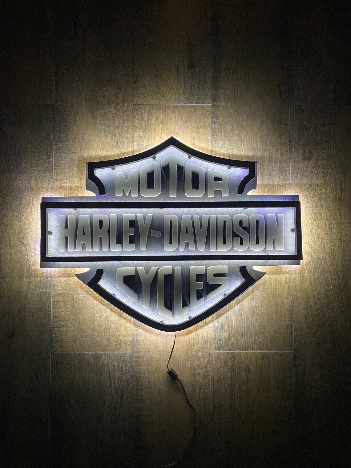 LED Harley Davidson sign. Neon Bedroom Gameroom Arcade | Etsy