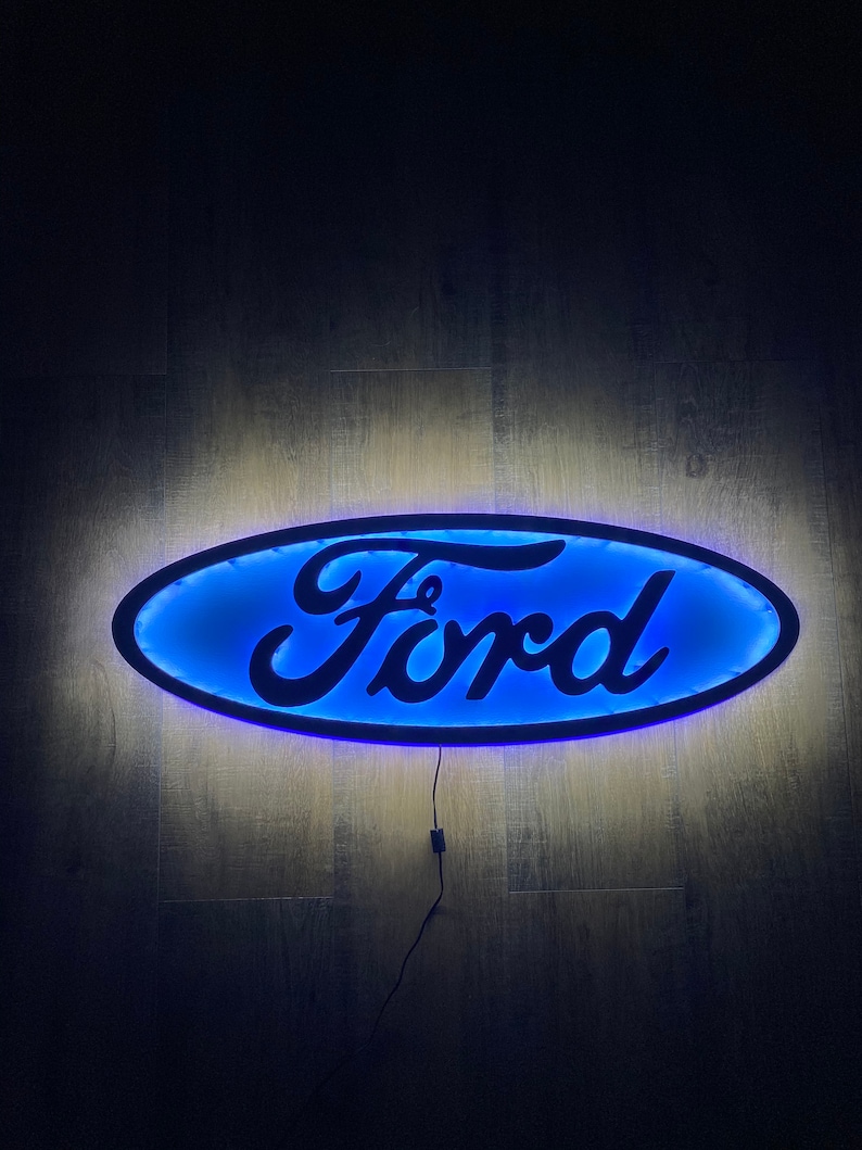 LED Ford Logo Sign. Bedroom Man Cave Arcade Bar. | Etsy