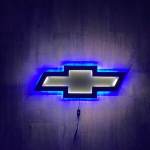 LED Chevrolet Sign. Bedroom, Man Cave, Arcade, Bar. - Etsy