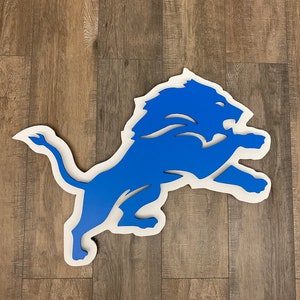 LED Detroit Lions Sign. Bedroom, Man Cave, Arcade, Bar. - Etsy