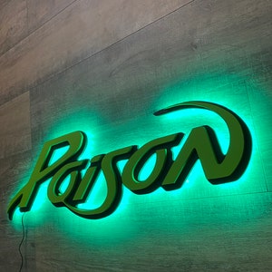 LED Poison Sign. Bedroom Man Cave Arcade Bar. - Etsy
