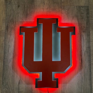 LED IU Sign. Bedroom, Man Cave, Arcade, Bar. - Etsy